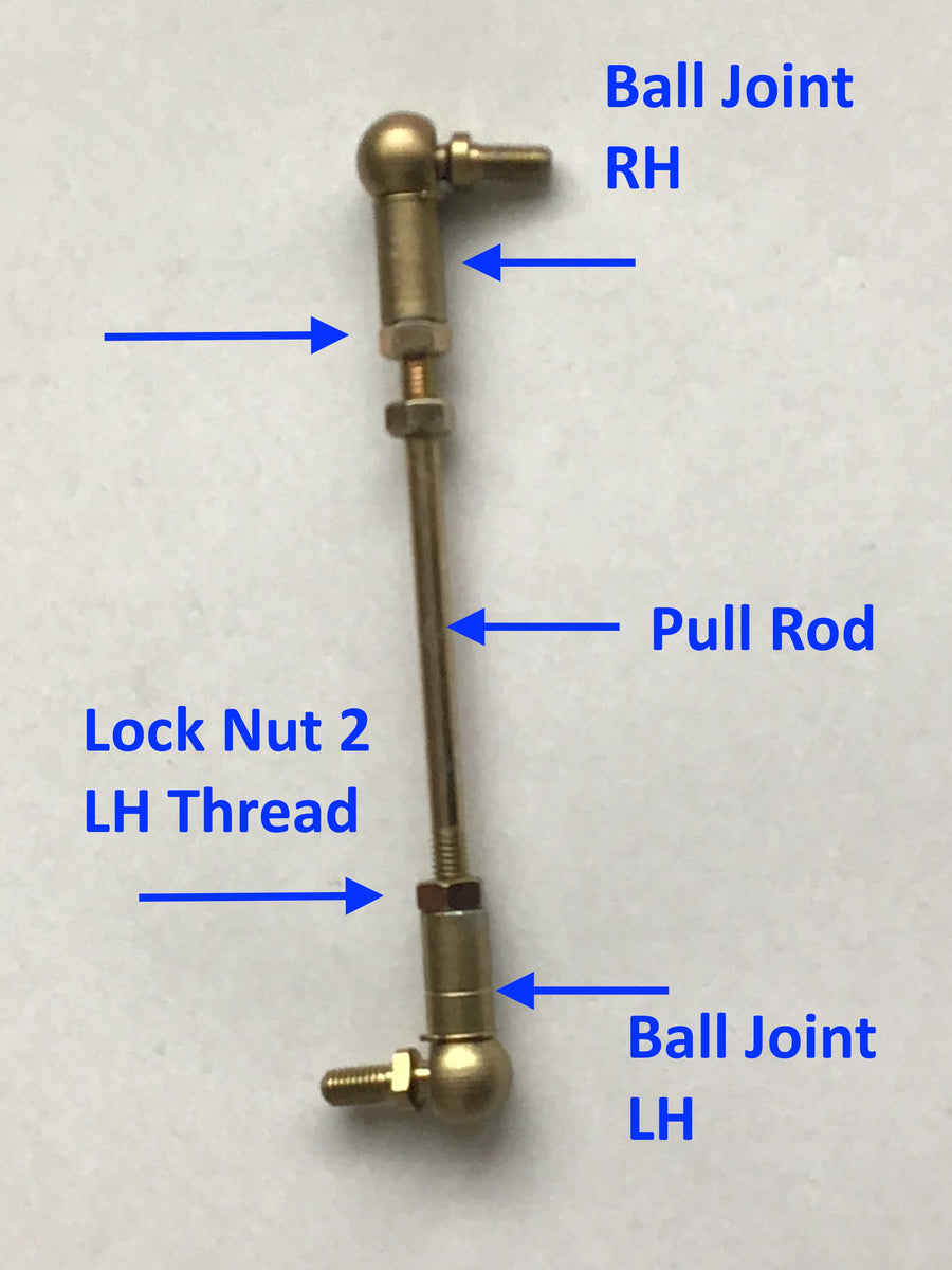 Mercedes W112, W109 and W100 Pull Rod Ball Joint Set, 2 pieces, RH and ...